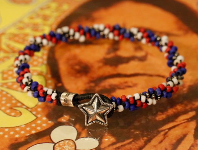Hybrid Star Concho Crochet bracelet -Tricolor- / 16AC-415 – amp japan