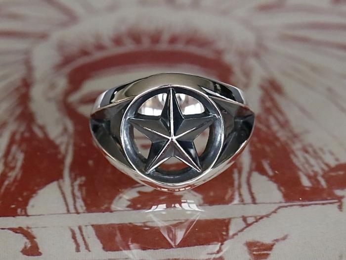 Triangle Wire Star Ring -Wide- / 16AC-200 – amp japan